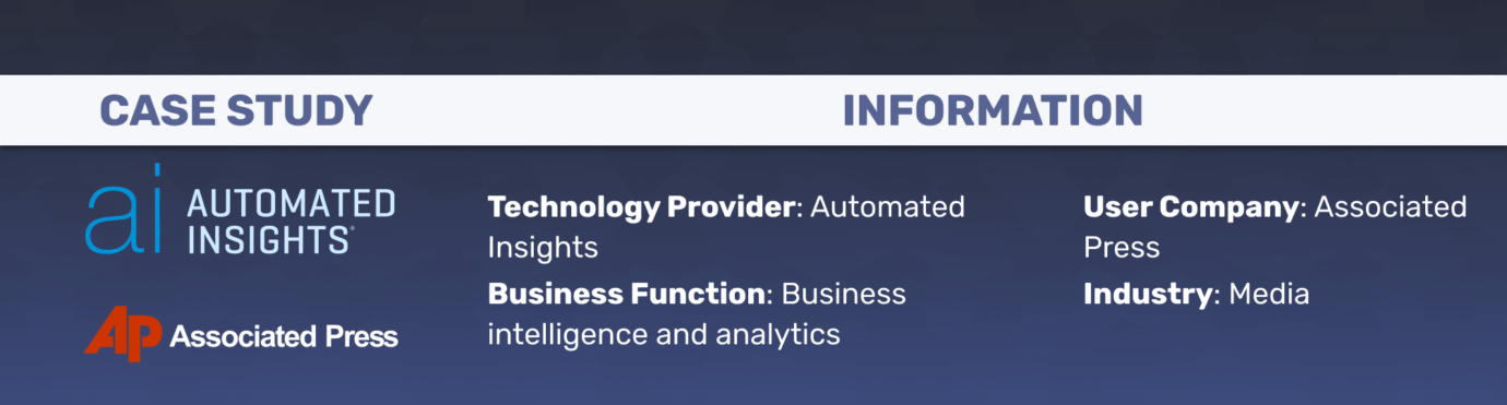 News Organization Leverages AI to Generate Automated Narratives from ...