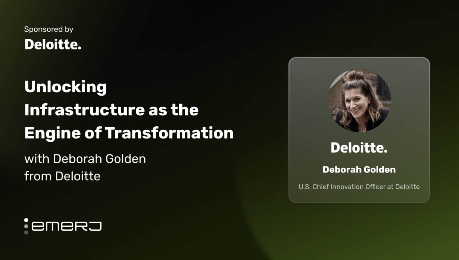 Unlocking Infrastructure as the Engine of Transformation – with Deborah ...