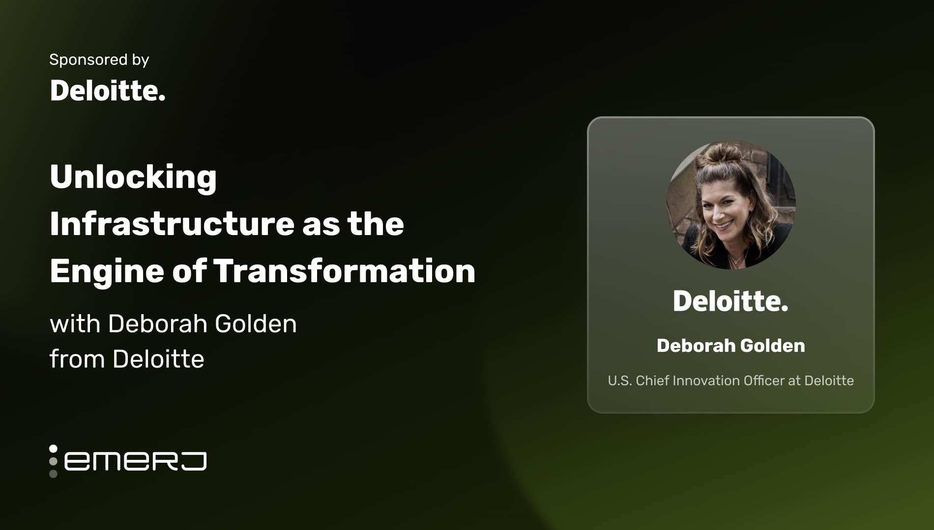 Unlocking Infrastructure as the Engine of Transformation – with Deborah ...